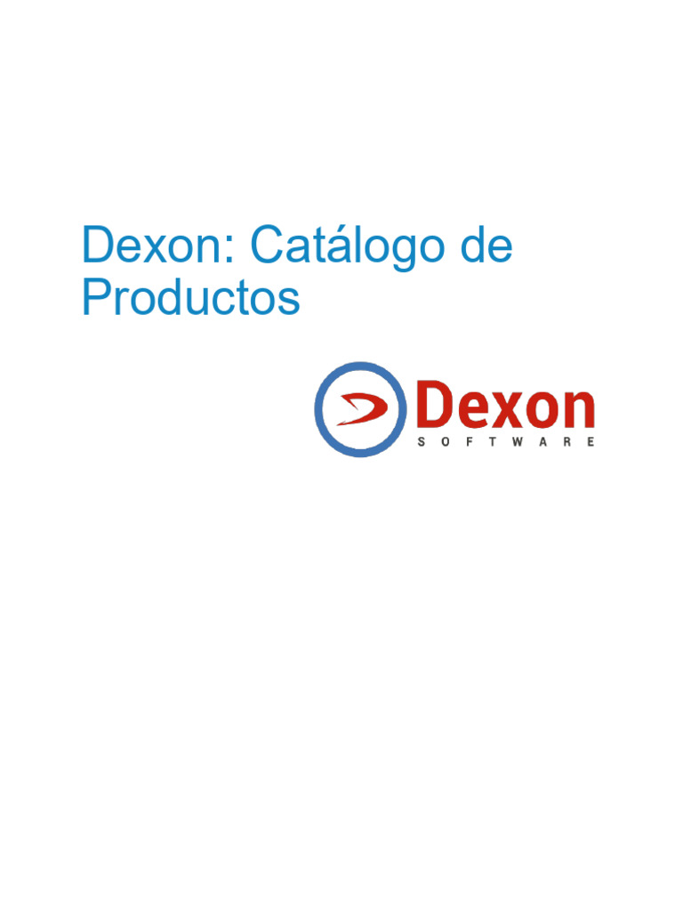Dexon - Catálogo de Productos | PDF | Software | Procesos de negocio