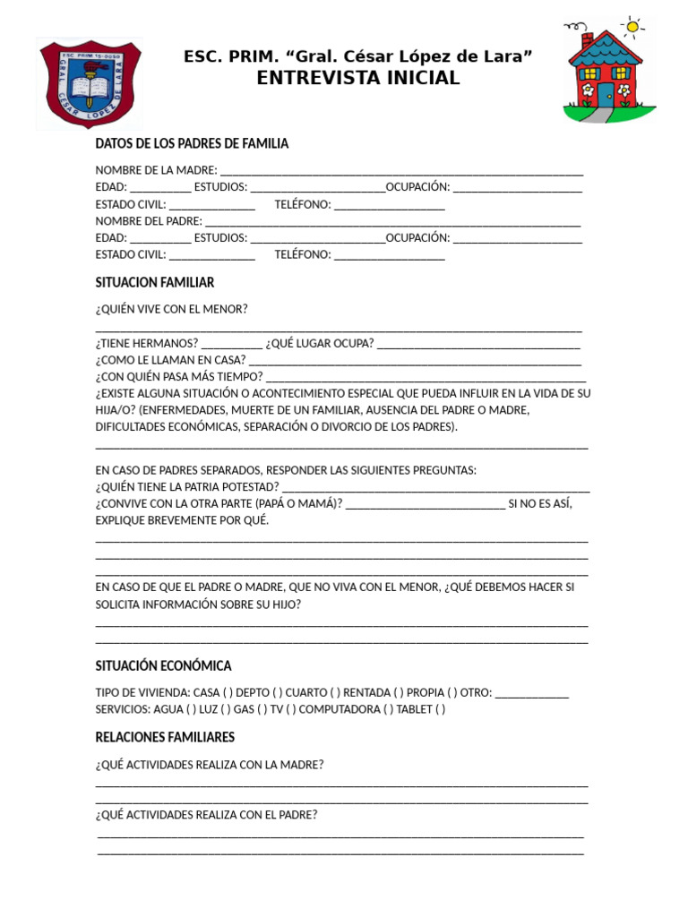 Entrevista Inicial | PDF