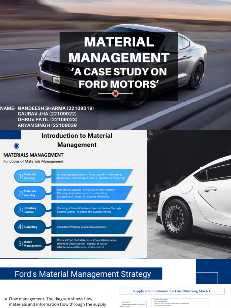 WHAT IS MATERIAL MANAGEMENT | PDF