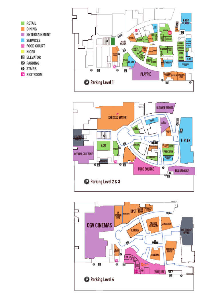 Center Map of The Source OC Mall in Buena Park, Orange County | PDF