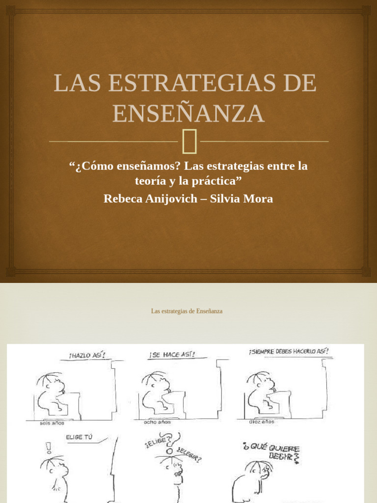 Estrategia de Enseñanza | PDF