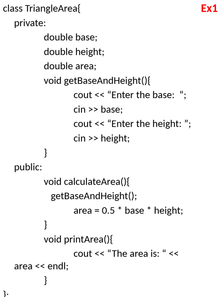 Class Example 1 | PDF