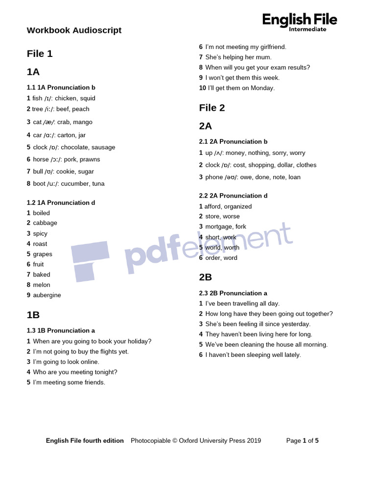 EF4E Intermediate WB Script | PDF | Foods | Cuisine