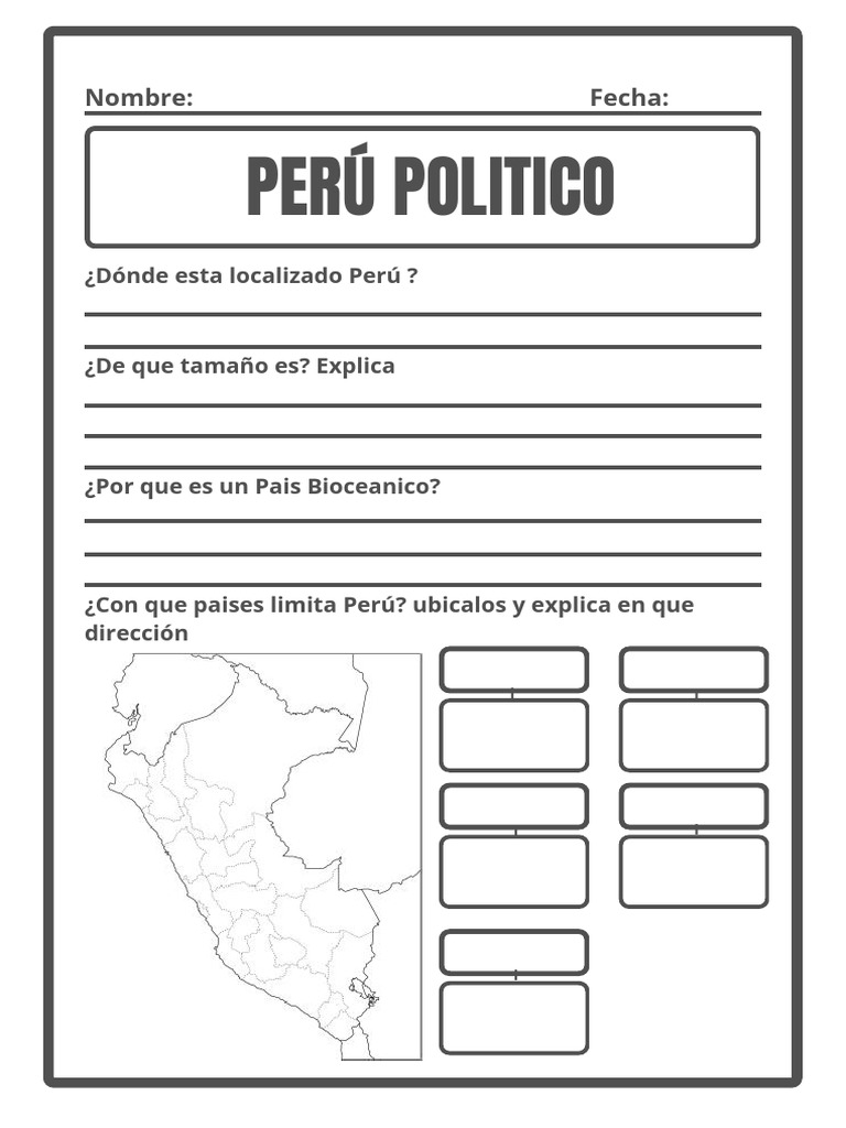 I - Bimestre Geo 3ro | PDF