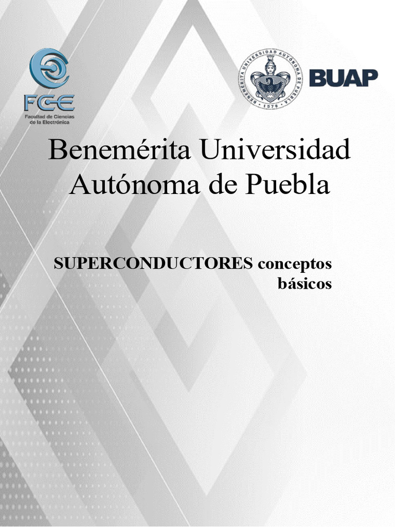 SUPERCONDUCTORES Conceptos Básicos | PDF