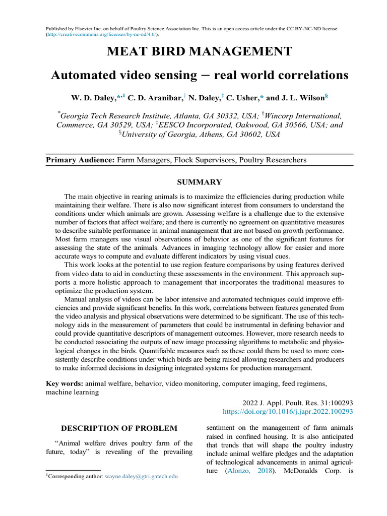 Automated Video Sensing - Real World Corr - 2022 - Journal of Applied ...