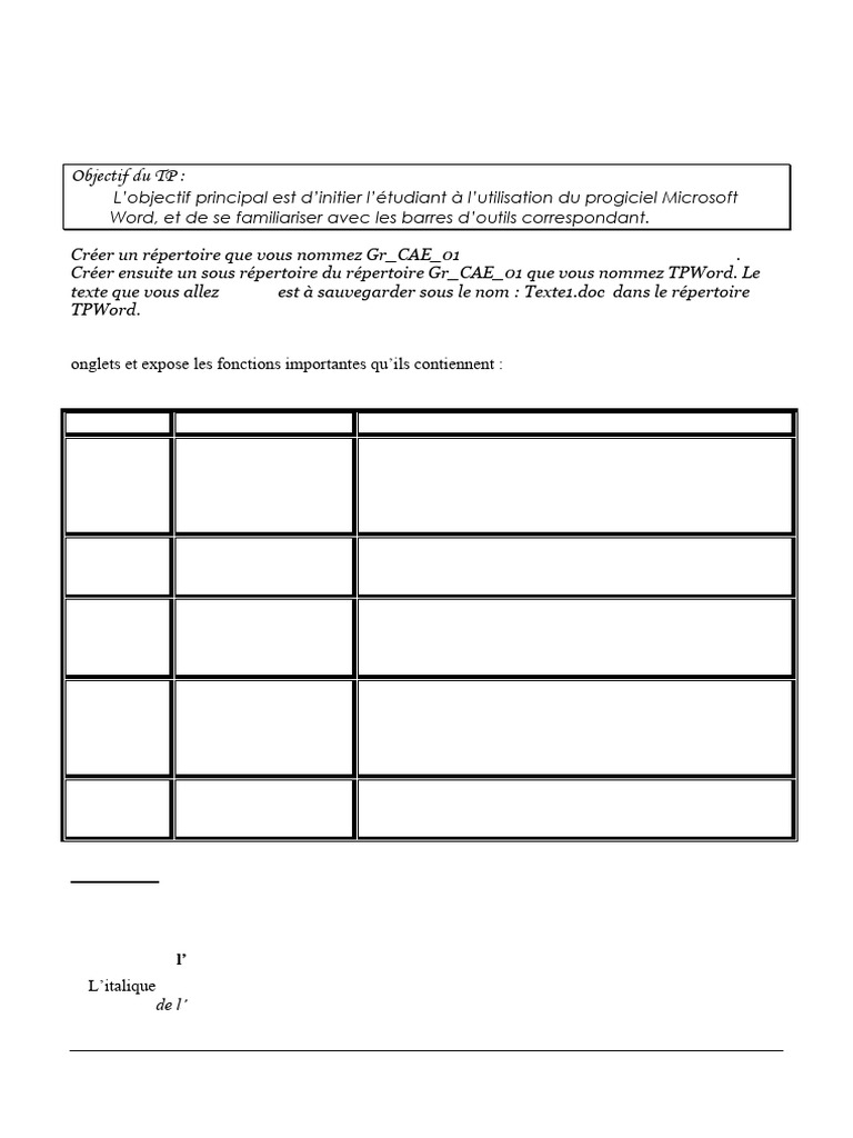 TP_Word 1 | PDF