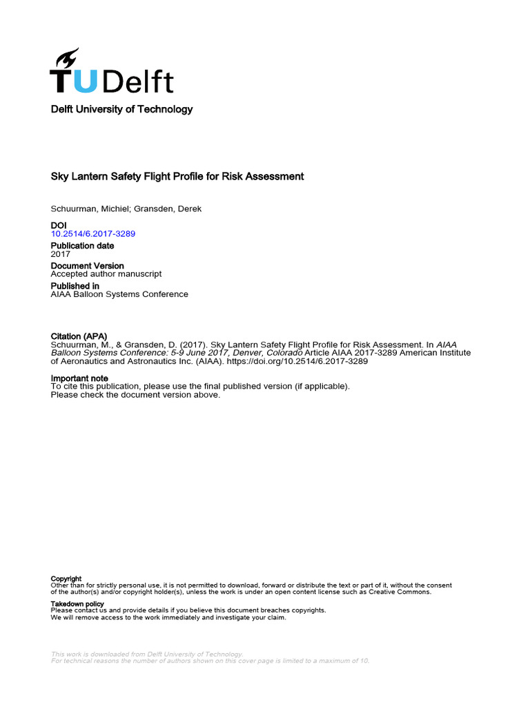 AIAA Skylantern Paper Version TUDELFT | PDF