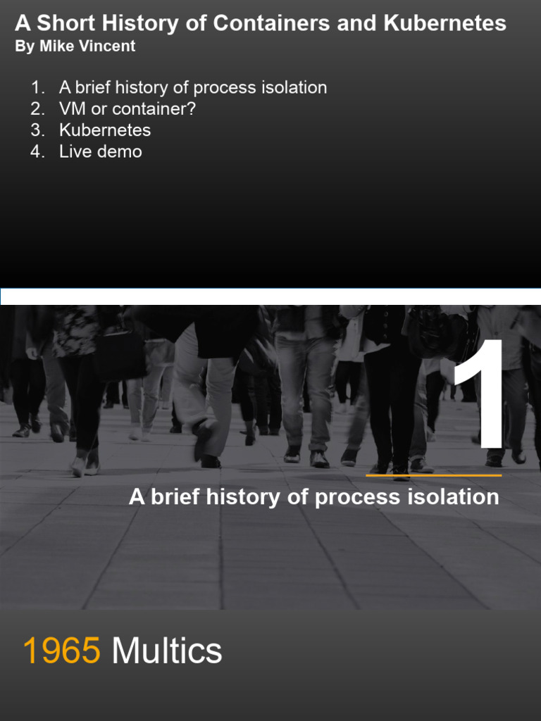 A Short History of Containers and Kubernetes by Mike Vincent | PDF ...