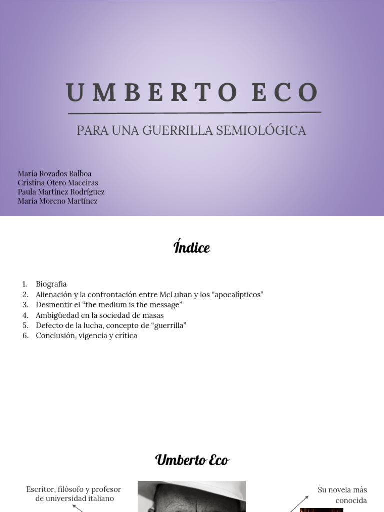 Umberto Eco | PDF
