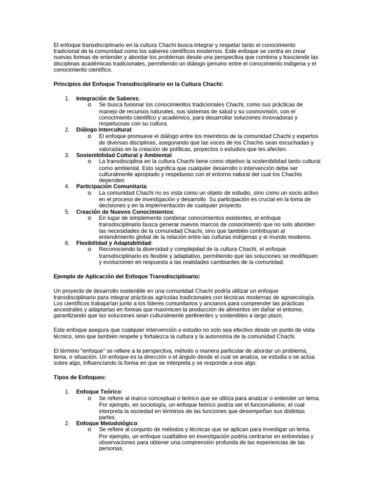 Cultura Chachi | PDF