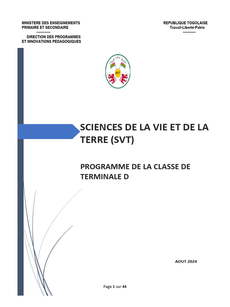 VF - SVT - Terminale D | PDF