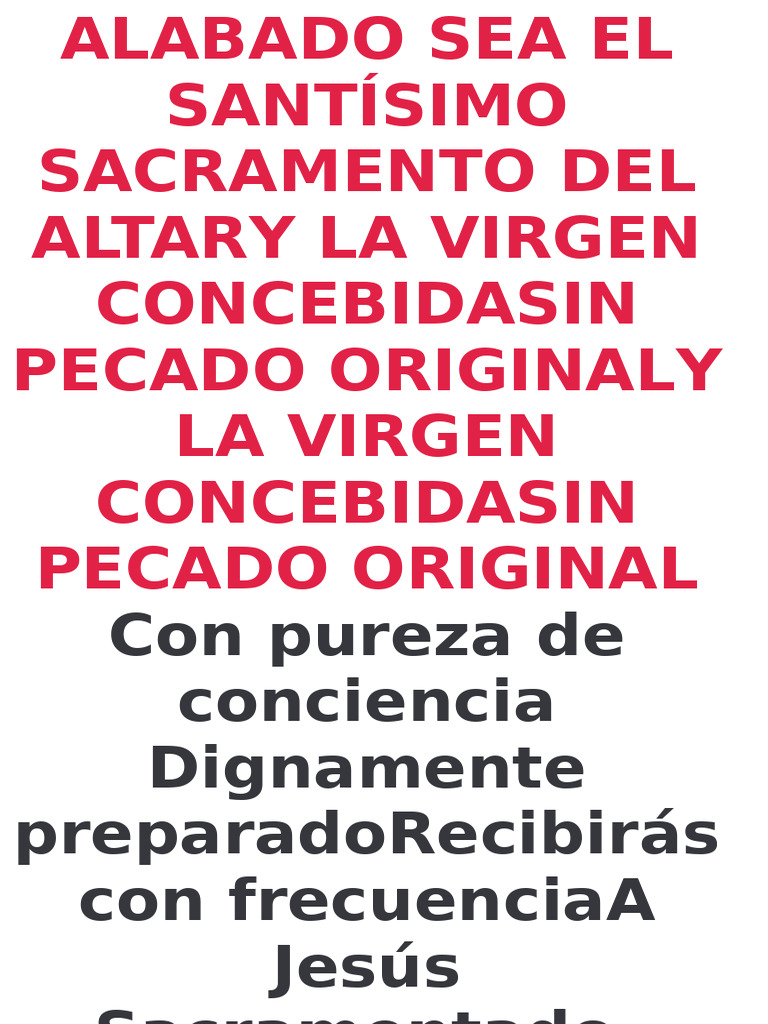 Acto de Desagravio | PDF