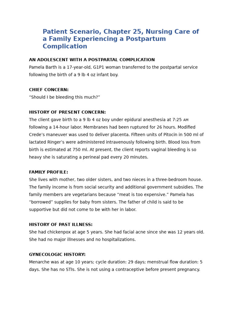 MCN Rle WC Patindol | PDF | Childbirth | Infants