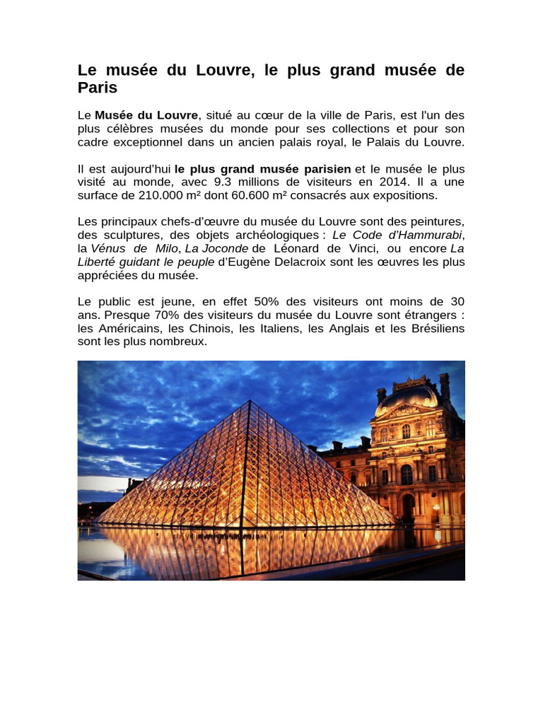 Le Musée Du Louvre | PDF