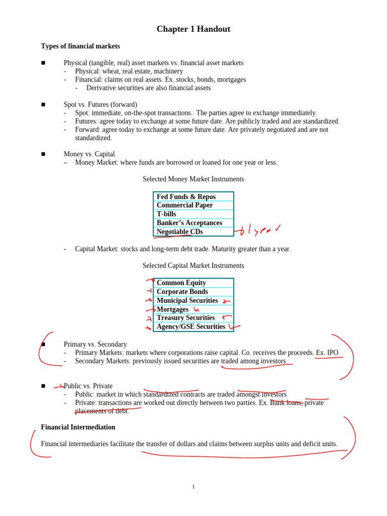 Chapter 1 Handout | PDF
