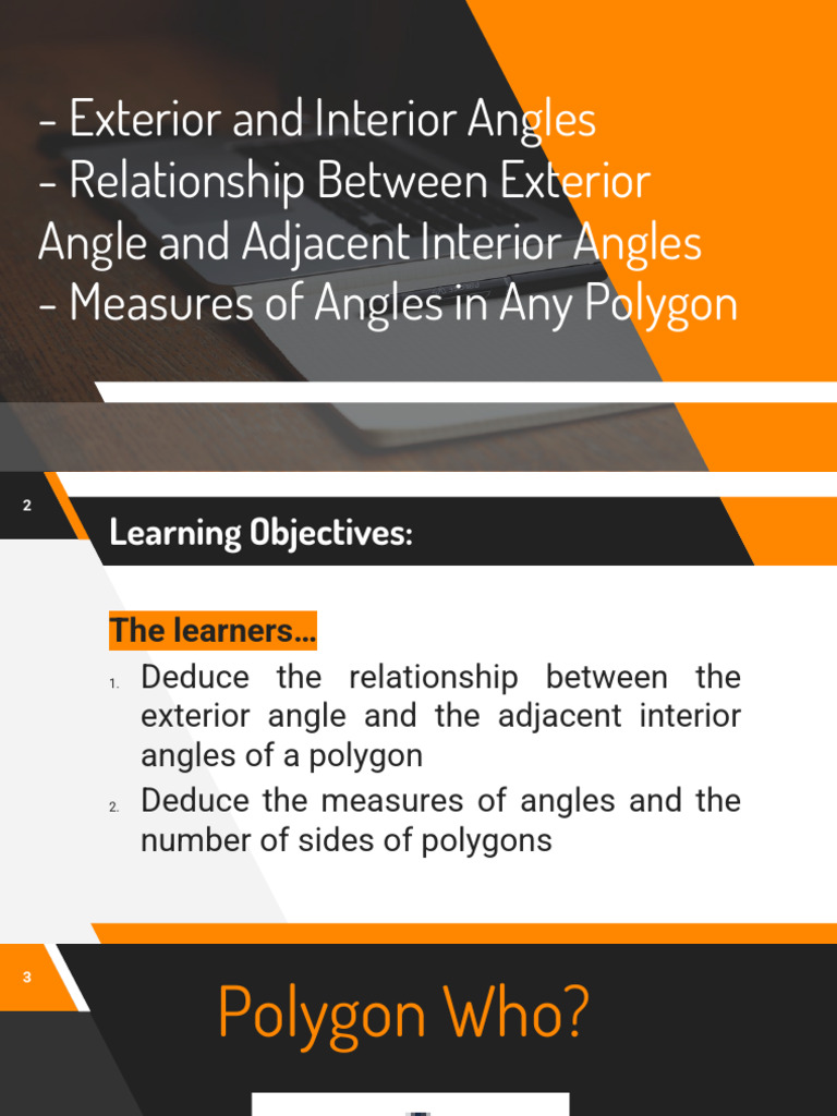Exterior and Interior Angles - Relationship Between Exterior Angle and ...