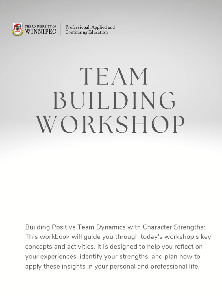 Team Building Workbook 2024 | PDF