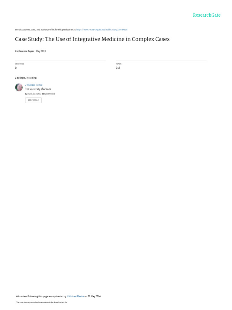 Case Study Alternative Medicine | PDF