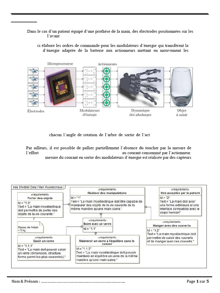 PCSI-1 - Devoir Libre de SI N°2 | PDF