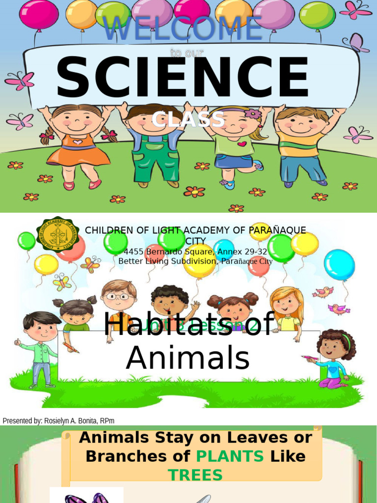 Unit 3 Lesson 2 Habitats of Animals | PDF