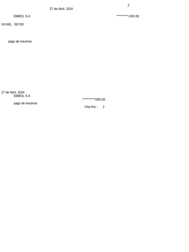 Chque A Embol | PDF