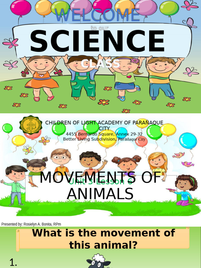 Unit 3 Lesson 7 Movements of Animals | PDF | Organisms