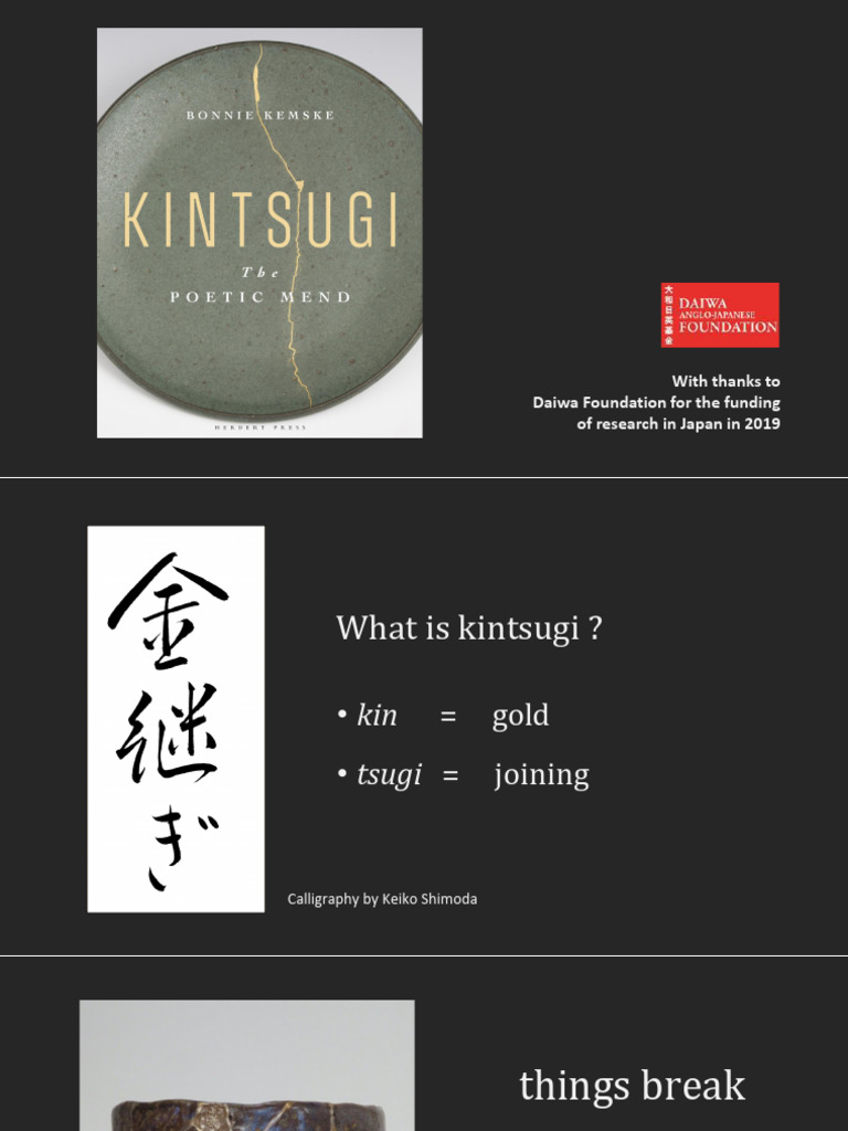 DR Bonnie Kemske Kintsugi The Poetic Mend | PDF