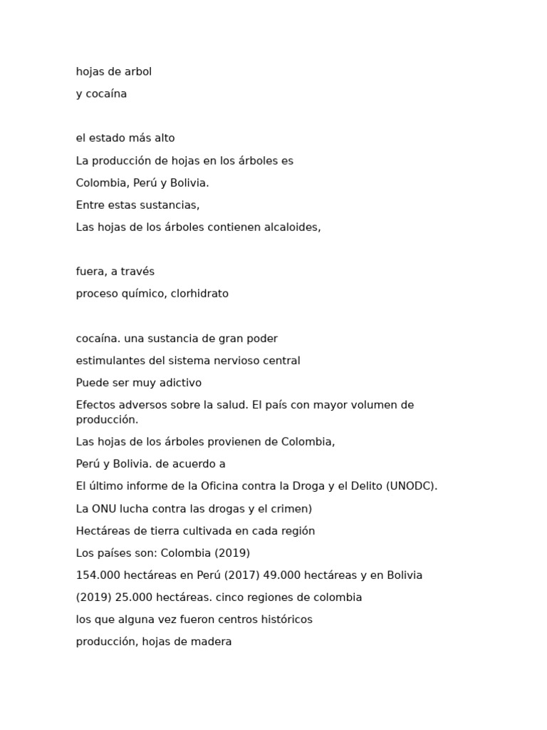 Spoc 2 | PDF | Cocaína | Relaciones personales, crianza y desarrollo ...