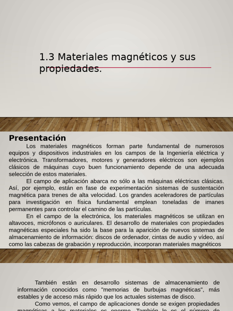 Materiales Magnéticos y Sus Propiedades | PDF
