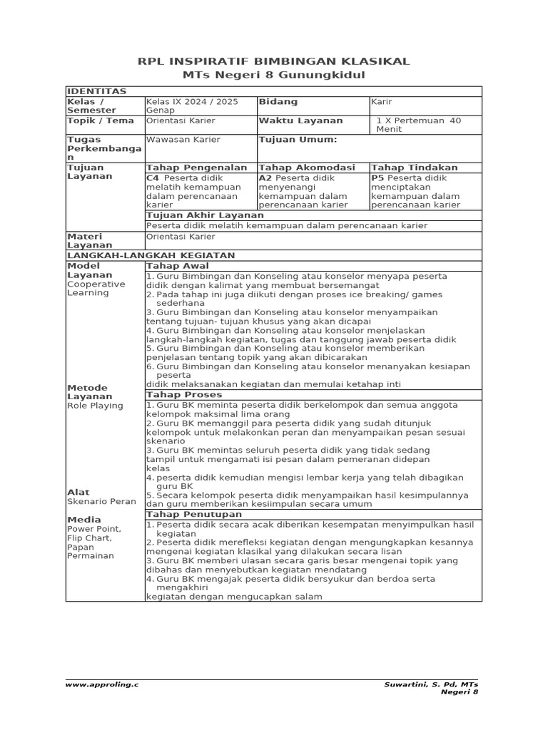 RPL Orientasi Karir 2 | PDF