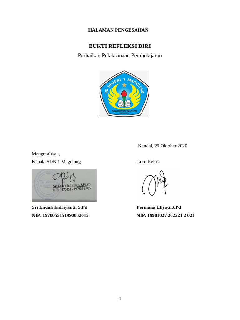 Refleksi Perbaikan Pembelajaran Elly | PDF