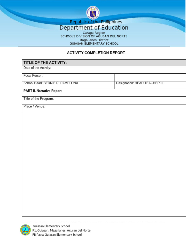 School Official Template | PDF