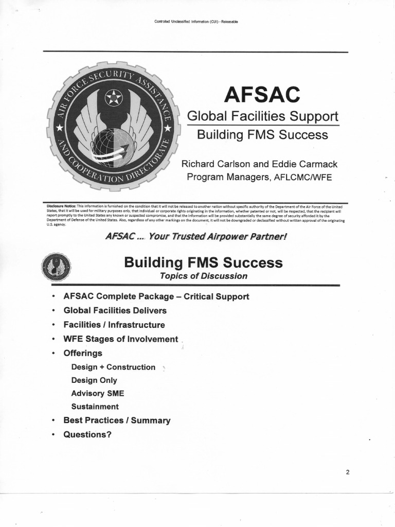Afsac Global Facilities Support | PDF