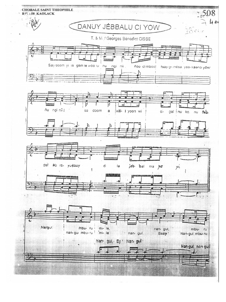 Offertoire - Danuy Jeballu Ci Yow | PDF