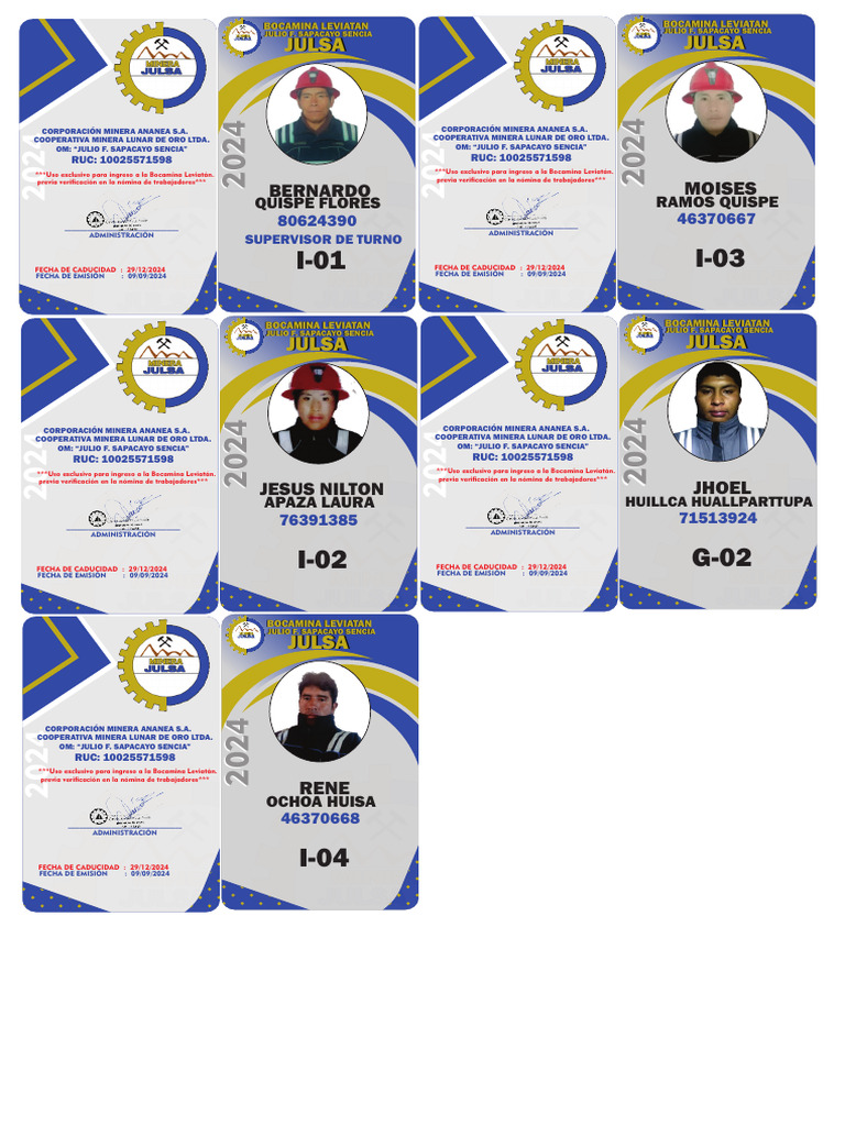 Fotocheck-Emison 2024-1 | PDF