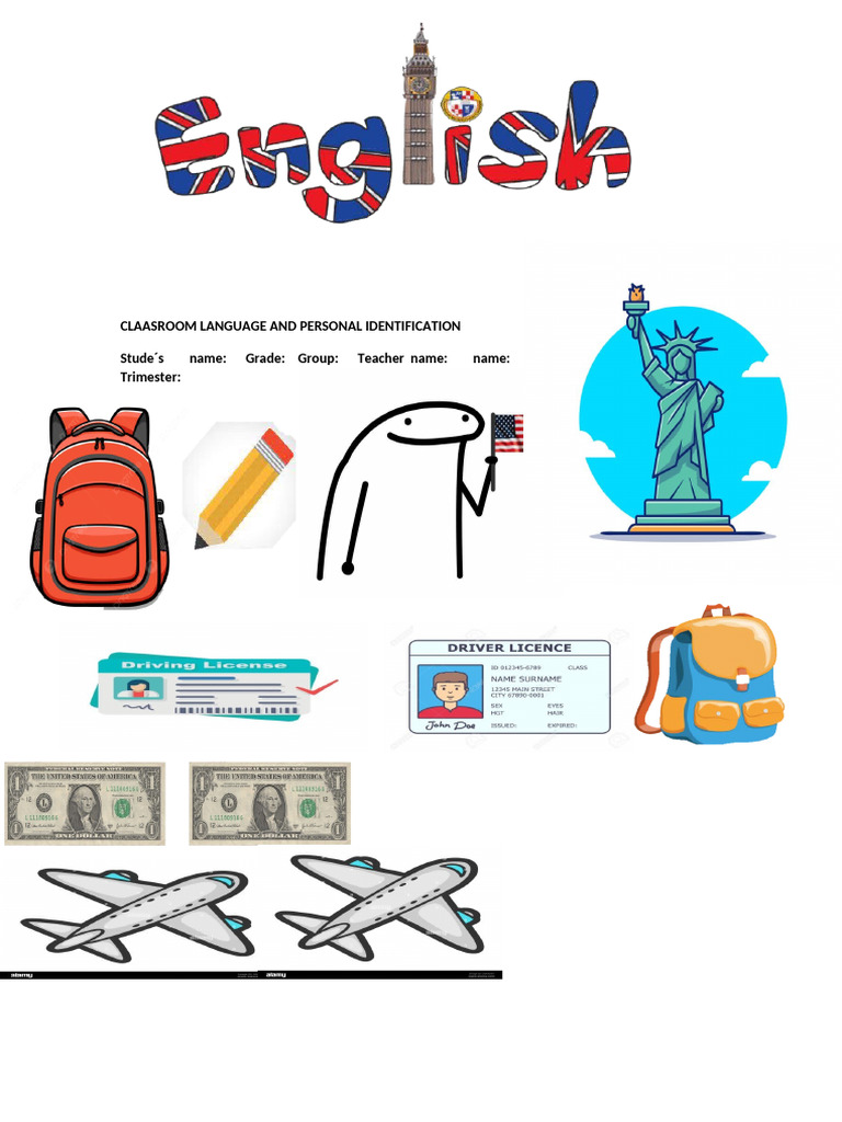 Claasroom Language and Personal Identification | PDF