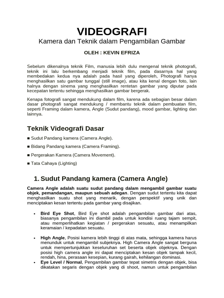 Videografi | PDF
