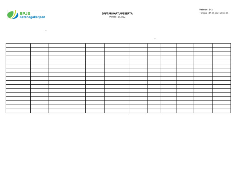Lampiran Surar BPJS | PDF