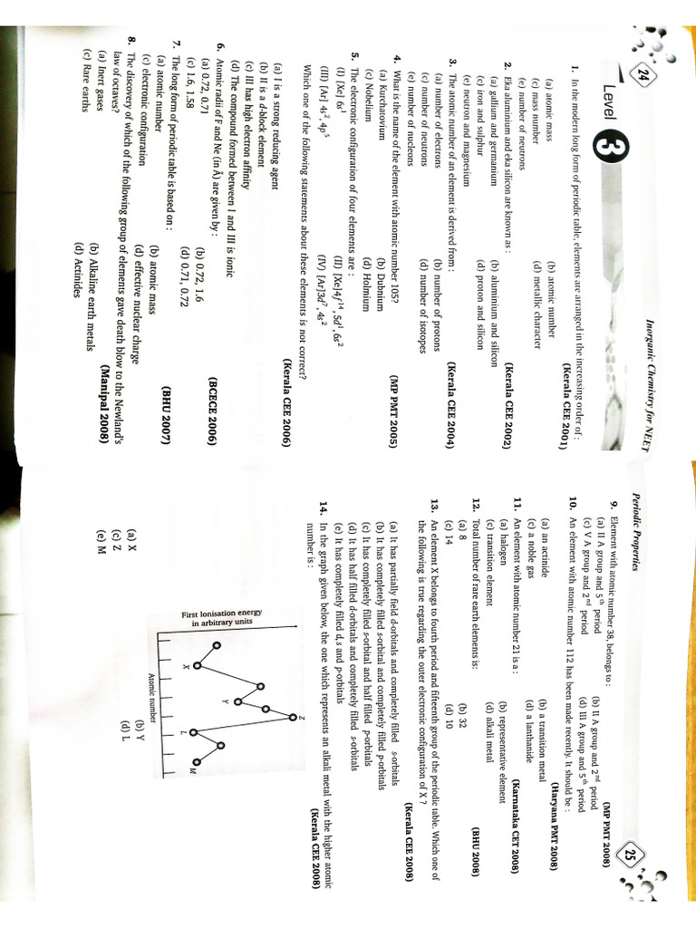 Periodicity Questions | PDF