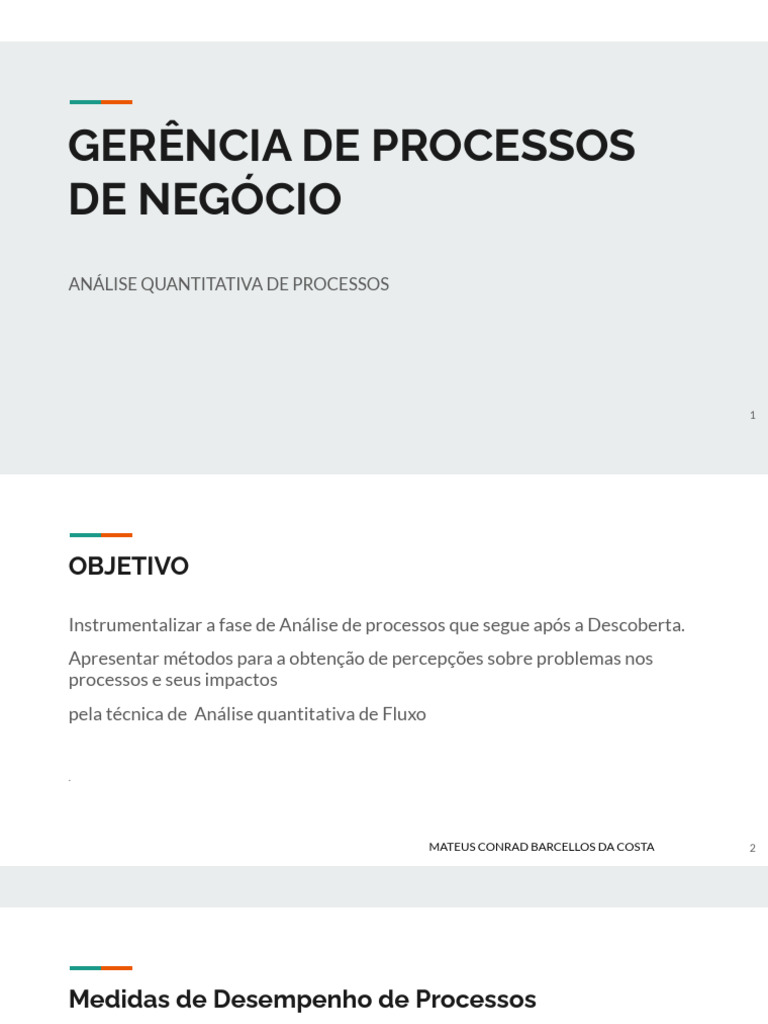 Análise Quantitativa de Modelos de Processo | PDF