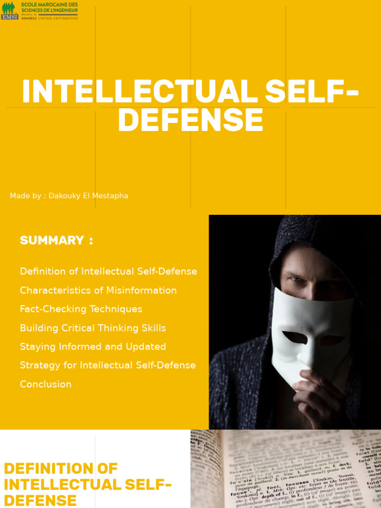 Intellectual Self-Defense | PDF