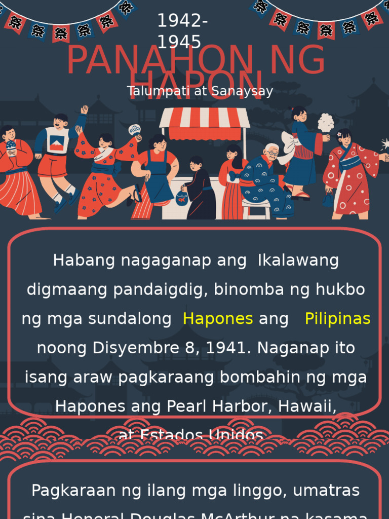 Panahon NG Hapon | PDF