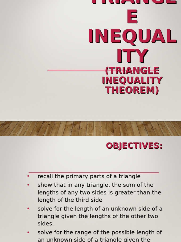 G8 Math Q4 - Week 2 - Applies Triangle Inequality | PDF