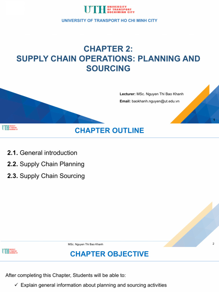 SCM_Slide_Chapter 2a_Student | PDF
