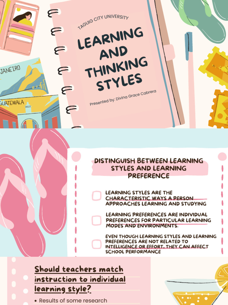 Learning and Thinking Styles | PDF
