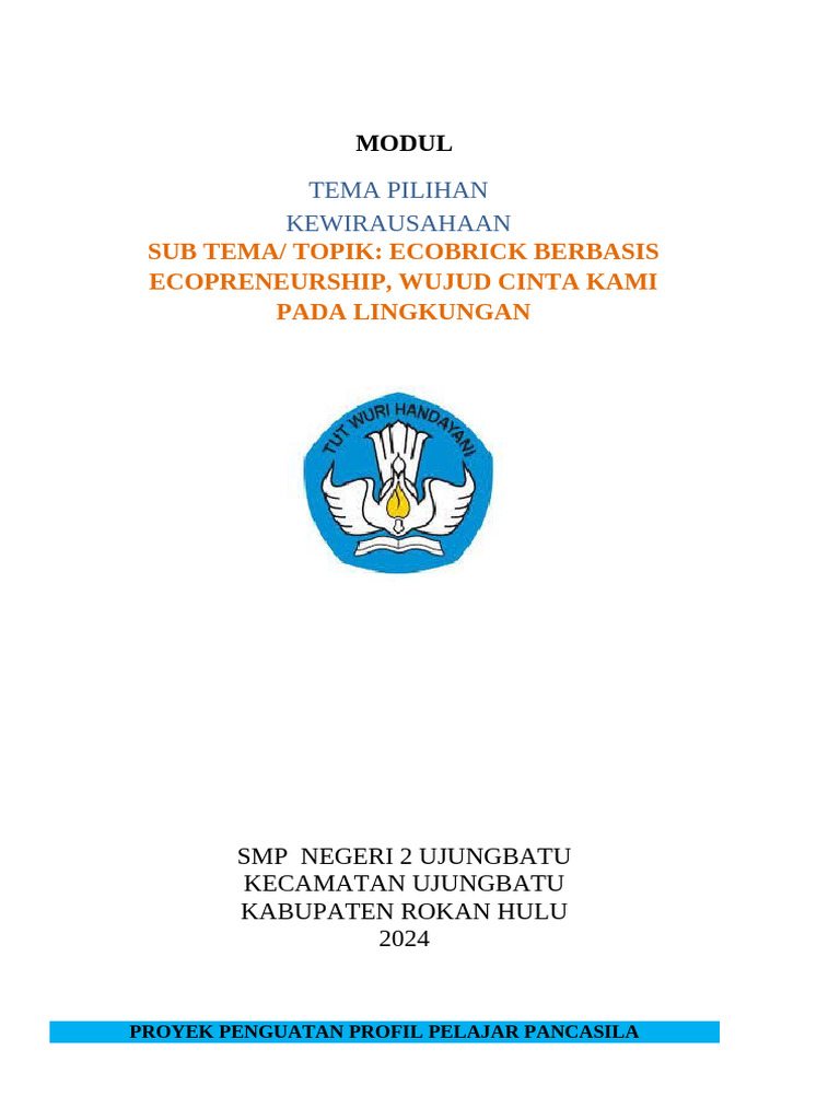 Modul-P5-Tema-kewirausahaan ERA | PDF
