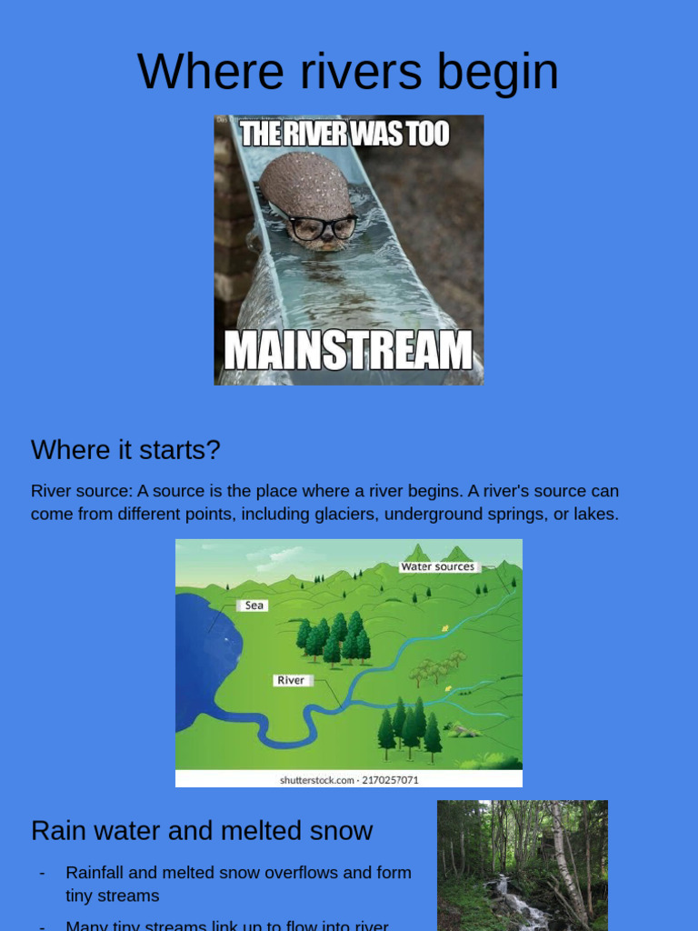 River Sources: Origins and Types | PDF