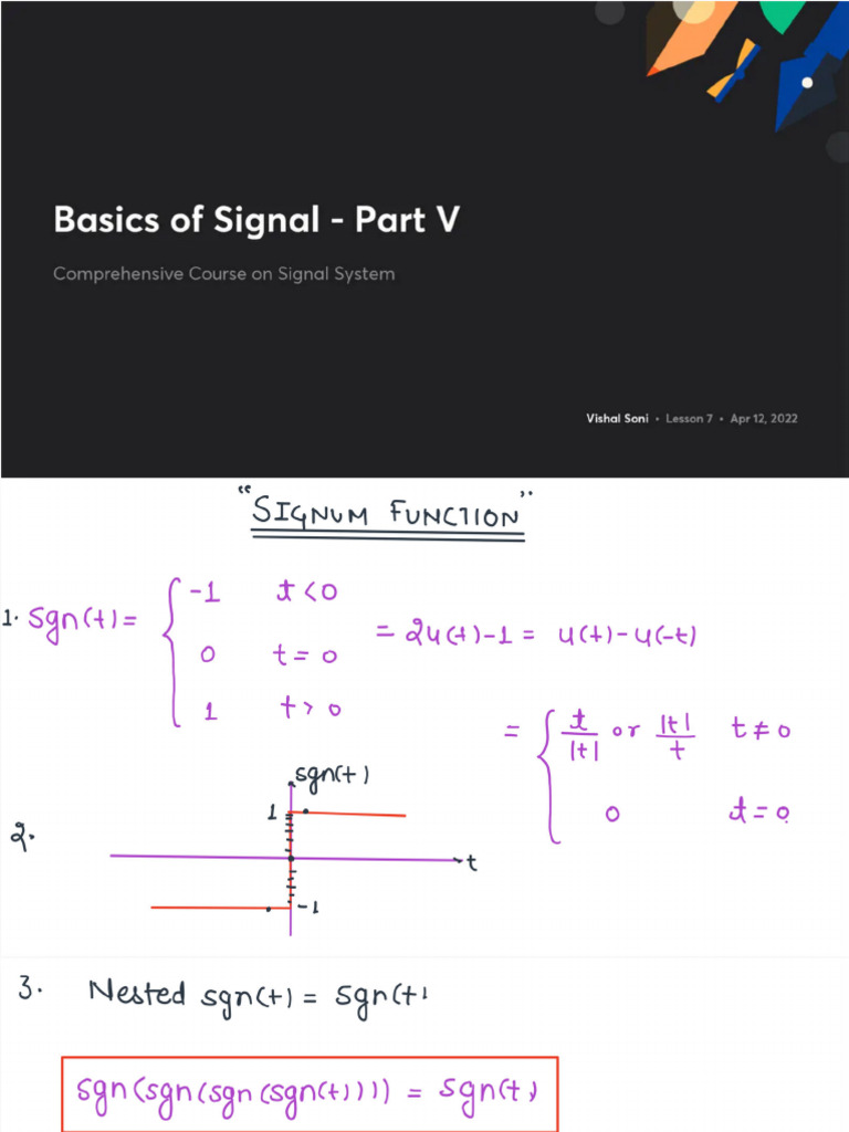 6.Basics of Signal Part V | PDF
