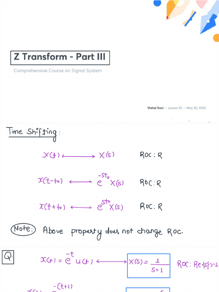 47.Z Transform Part III With Anno | PDF